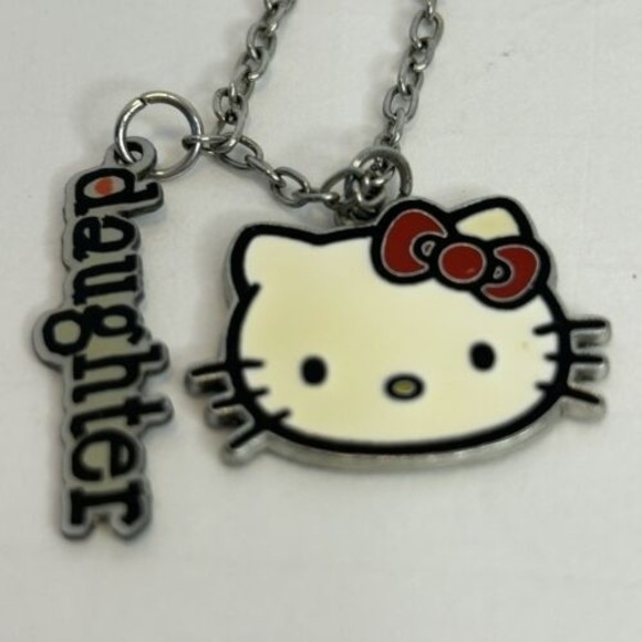 Hello Kitty | Jewelry | Hello Kitty Daughter Red Bow Pendant Necklace ...